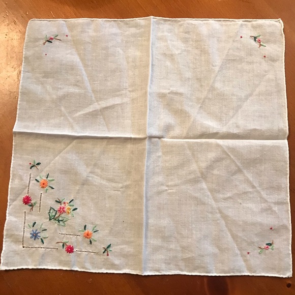 Other | 192s Ladies Embroidered Handkerchief | Poshmark